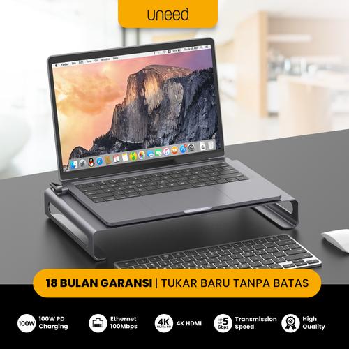 Promo UNEED Docking Station 9 in 1 Multifunctional USB Hub Type C - UUH904C Cicil 0% 3x ...