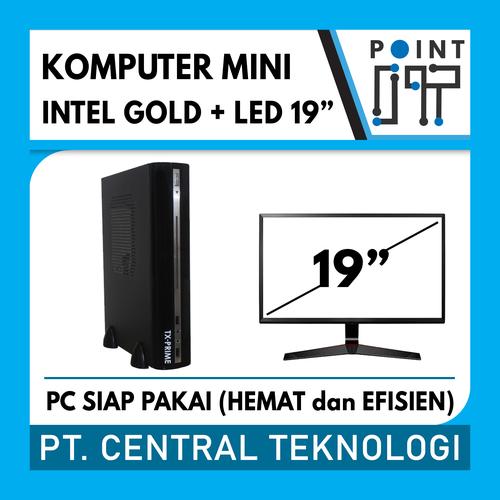 Jual MINI PC INTEL GOLD / RAM 8GB + LED 19" (Siap Pakai) High ...