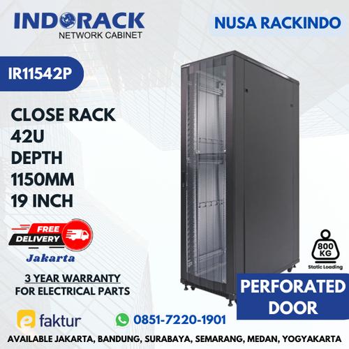 Promo IR11542P - 42U Close Rack Depth 1150mm Perforated Door 19 ...