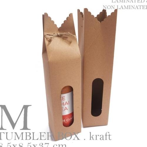 Jual box botol tumer 1 liter dus kotak souvenir packaging hampers kraft ...