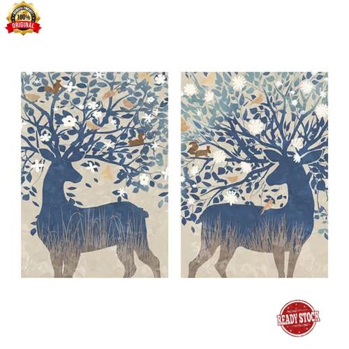 Jual Gambar Poster Figuran Dekorasi Ruangan Hiasan Dinding Rusa, 50x70 ...