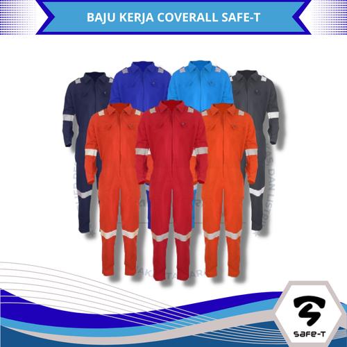 Jual WEARPACK / BAJU KERJA COVERALL SAFE-T - Biru pertamina, XXL ...