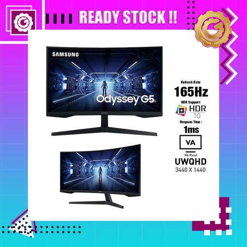 Jual SAMSUNG Odyssey G5 LC34G55 Curved Gaming Monitor 34" WQHD 1ms ...