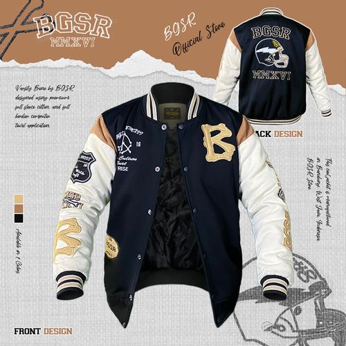 Promo Jaket Baseball Varsity Jacket Windbreaker Bordir Tebal Adem Bone ...
