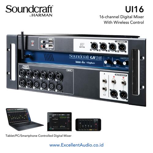 Promo Digital Mixer SOUNDCRAFT UI16 16-channel With Wireless Control Cicil 0% 3x - Jakarta Pusat ...
