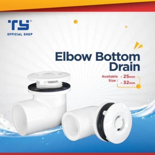 Jual TY Elbow Drainage / Bottom Drain Pipe U – PVC by 3 Pawns - WHITE ...