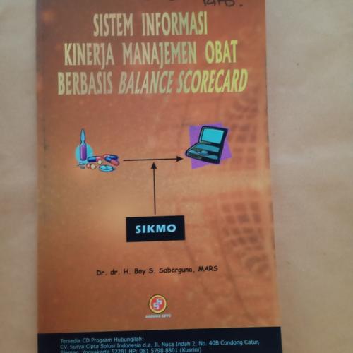 Jual SISTEM INFORMASI KINERJA MANAJEMEN OBAT BERBASIS BALANCE SCORECARD ...