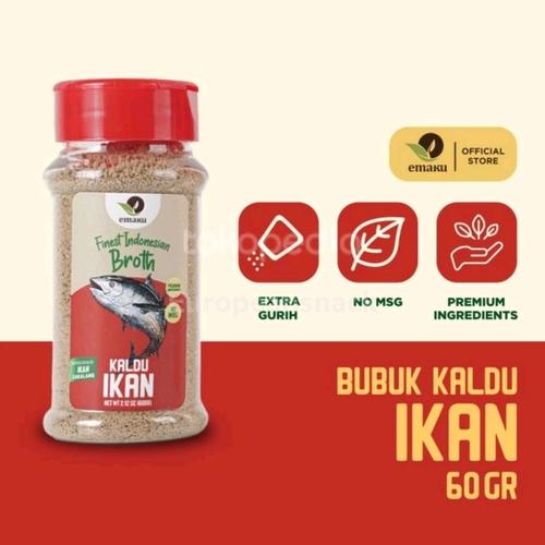 Jual bumbu kaldu & penyedap rasa ikan instan emaku non msg 60gr ...