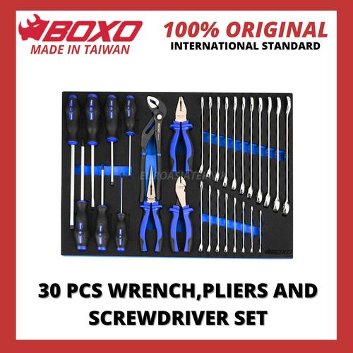 Jual BOXO TOOLS | SET 30 PCS KUNCI PAS, TANG DAN SET OBENG (BX629 ...