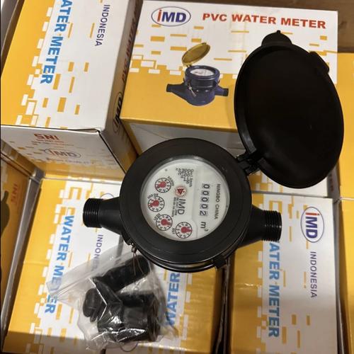 Jual IMD WATER METER PVC PLASTIC meteran air plastik 1/2 inch dim PAM ...