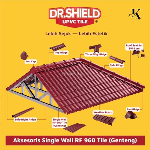 Jual Atap Genteng UPVC Dr.Shield / Varian Single Wall RF960 Tile ...
