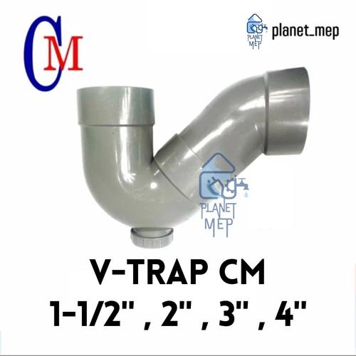 Jual PTRAP / V TRAP PVC - CM TAIWAN (UNTUK DRAINASE) 1-1/2" / 2" / 3 ...