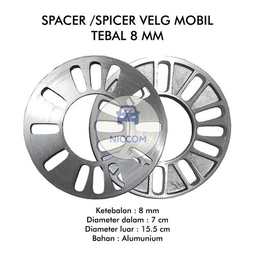 Jual SPISER / SPACER Ban Roda Velg Mobil 8 mm Universal (1 SET = 4PCS ...