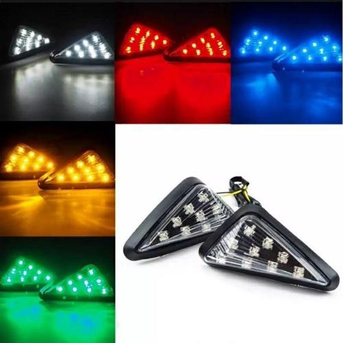 Jual Variasi Lampu Sen Riting Segitiga Warna Tempel Motor Universal ...