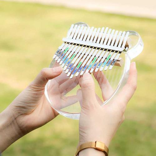 Jual Kalimba Thumb Piano Crystal Transparent Alat Musik Kalimba + Box ...