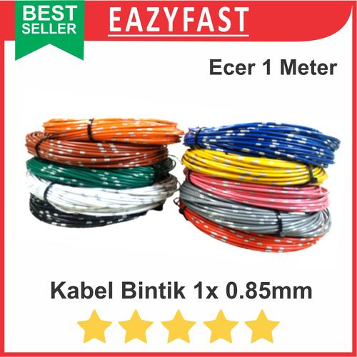 Jual Kabel Bintik 1x 0.85mm Serabut Tunggal Warna 1 x 0.85 0,85 Motor ...