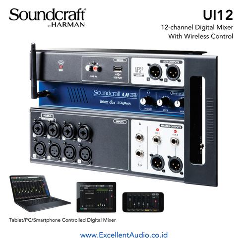 Promo Digital Mixer SOUNDCRAFT UI12 12-channel With Wireless Control ...