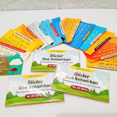 Jual Sticker Doa Harian Anak 20 Stiker Anak Islam - Kota Madiun ...