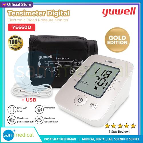 Promo Yuwell Tensimeter Digital + USB Gold Edition YE660D - Kota ...