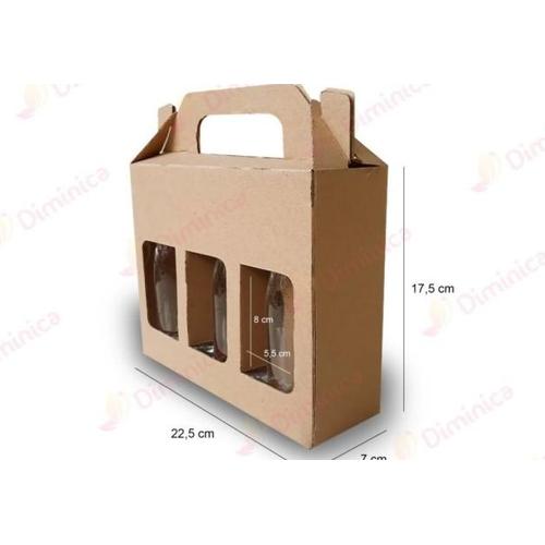 Jual kardus botol kotak dus isi 3 botol box hampers botol 350ml box ...