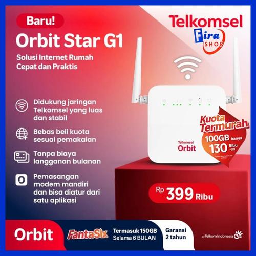 Jual Modem Telkomsel Orbit Star G1 Modem Wifi 4G LTE Free Kuota - Kota ...