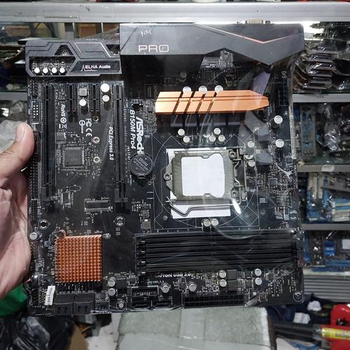Jual mainboard b150 pro gaming murah asrock b150m pro4 dual chanel ...