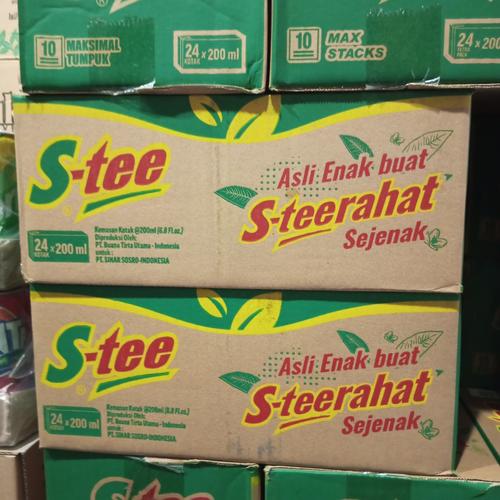 Jual S-tee kotak 200ml 1 dus isi 24pcs / minuman teh / drink tea ...