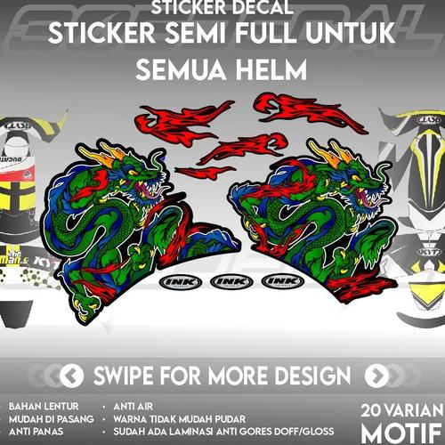 Jual Sticker Decal Helm SEMIFULL universal Part 1| Decal sticker ...