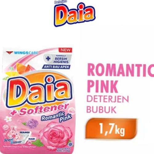 Jual DAIA Powder Detergen Bag Softener 1.7kg - Romantic Pink, 1,7kg ...