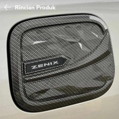 Jual tank cover toyota innova zenix karbon/tutup tangki innova zenix ...