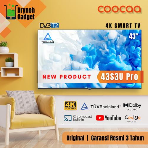 Jual COOCAA 43S3U PRO DIGITAL TV LED 4K UHD 43 INCH - DOLBY - WIFI ...