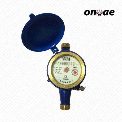 Jual Meteran Air Water Meter 1/2" Inch DN15mm Brass SNI Terra - Kota ...