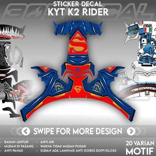Jual Sticker Decal Helm KYT K2R Part 1 | Decal helm | Decal sticker ...
