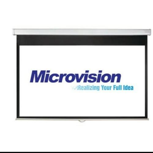Jual Layar projector screen projector Microvision Manual 70" - Jakarta ...