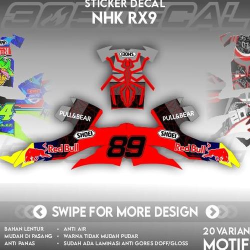 Jual Decal Sticker Helm NHK RX9 Part 1 | Decal helm | Decal sticker ...