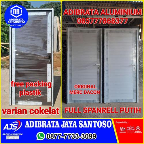 Jual pintu full aluminium kusen 3inch ukuran L90x198 buka kanan po ...