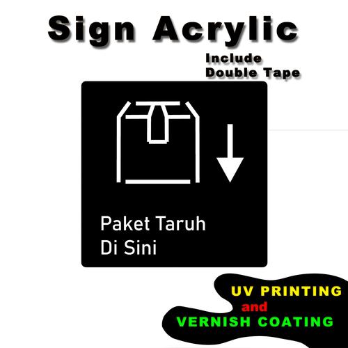 Jual Sign Board Acrylic - Signboard Akrilik Paket Taruh disini SAUV9 ...