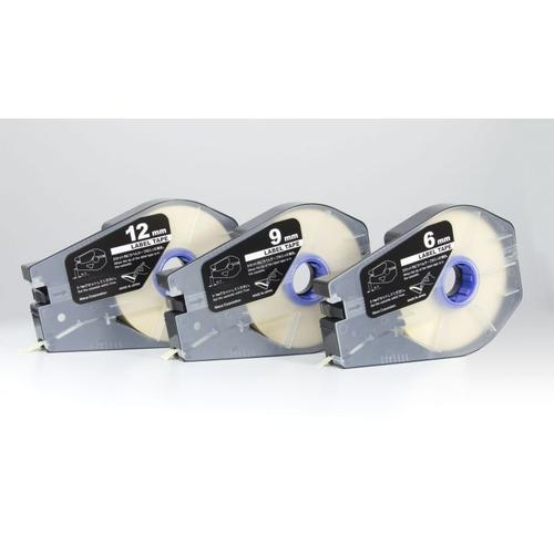 Jual Label Tape Cassette Canon MK1500/2600 - 6mm/9mm/12mm - 6mm, Putih ...