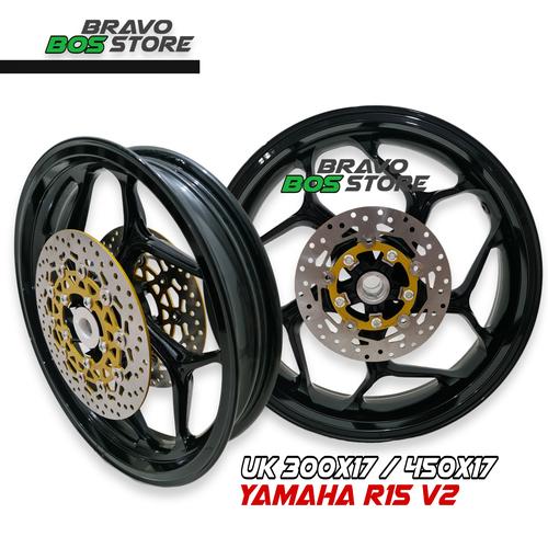 Jual Velg axio R15 v2 dd tapak lebar double disc triple disc - Hitam ...