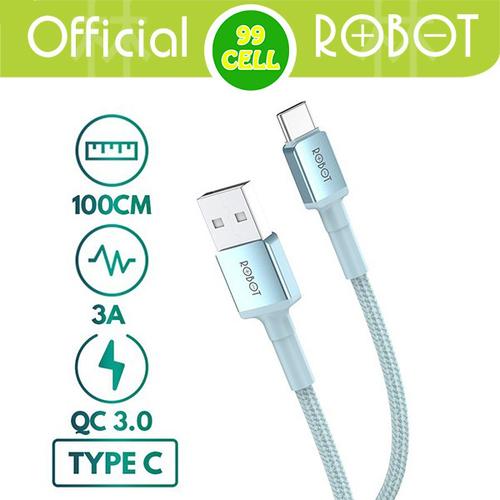 Jual Kabel Data Robot RSC100 USB-C Type C 1M 3A Braided Cable - Kota ...