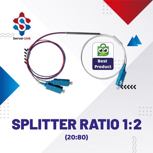 Jual splitter ratio 20/80 GarudaFiber Spliter PLC Ratio 1:2 Fiber optic ...