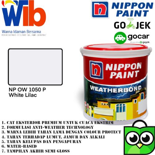 Jual Nippon Paint Weatherbond Eksterior 2,5 Liter / White Lilac Ow ...