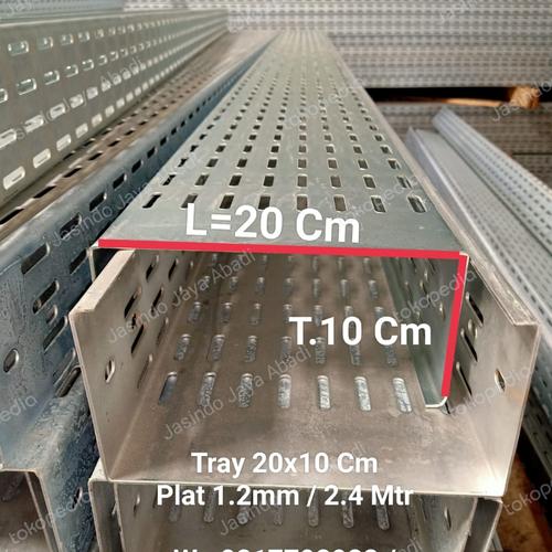 Jual Cable Tray 200 x 100 Cm type.C Electro plat 1.2mm / Panjang 2.4 ...