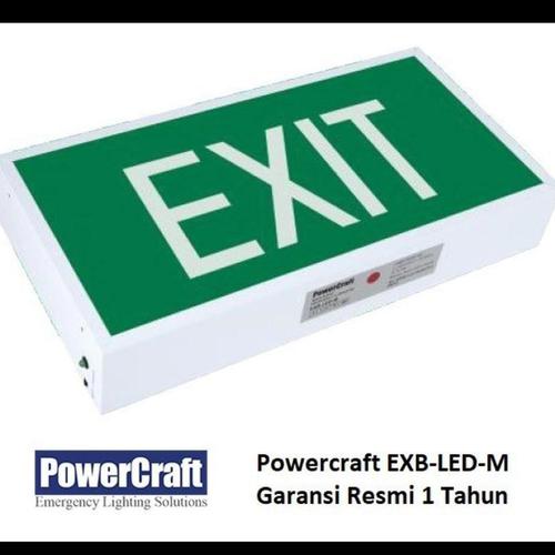 Jual emergency exit box powercraft led emergency exit EXB-LED-M-S ...