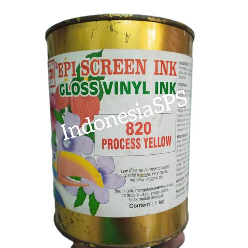 Jual Cat EPI Yellow Process 820 Tinta sablon PVC solvent base Gloss ...