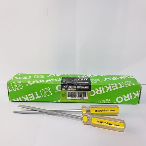 Jual Obeng Gagang Kristal (-) Minus 4 x 100 mm / In Line Screwdriver ...