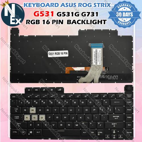 Jual KEYBOARD ASUS ROG STRIX G531 G531G G731 RGB 16 PIN BACKLIGHT ...