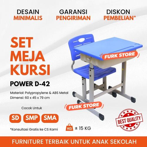 Jual D42 Bangku Sekolah Besi, Meja Kursi Besi Siswa, Meja Kursi Anak SD ...