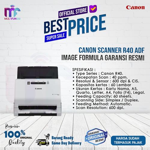 Promo Canon Scanner R40 ADF Image Formula Garansi Resmi Cicil 0% 3x ...