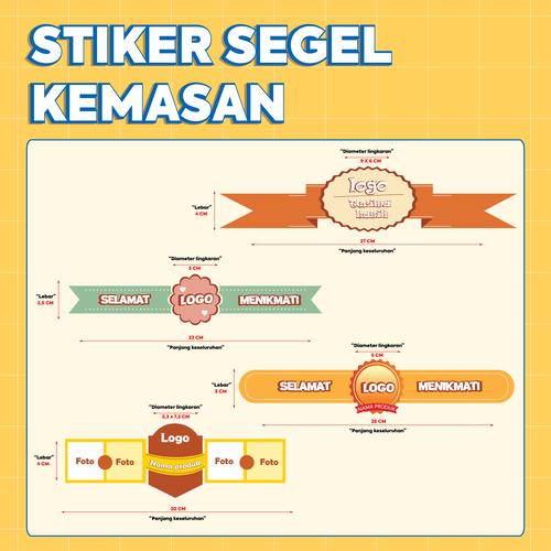 Jual Stiker Segel | Sticker Toples | Stiker Kue Kering Label segel ...